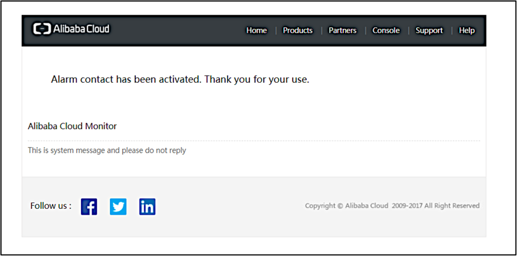 Alibaba Cloud Monitor – Integration Guide - SendQuick Cloud