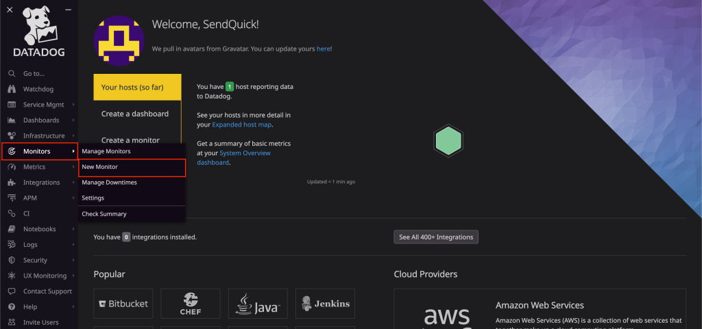 DataDog – Integration Guide - SendQuick Cloud